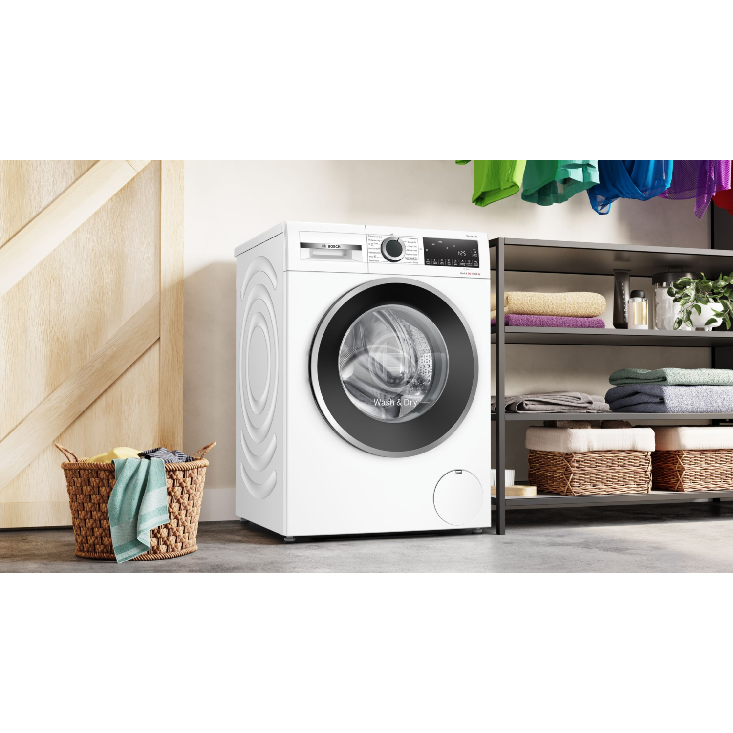 Bosch Series 6 Washer dryer 10.5 6 kg 1400 rpm White David Wood Domestic Appliances